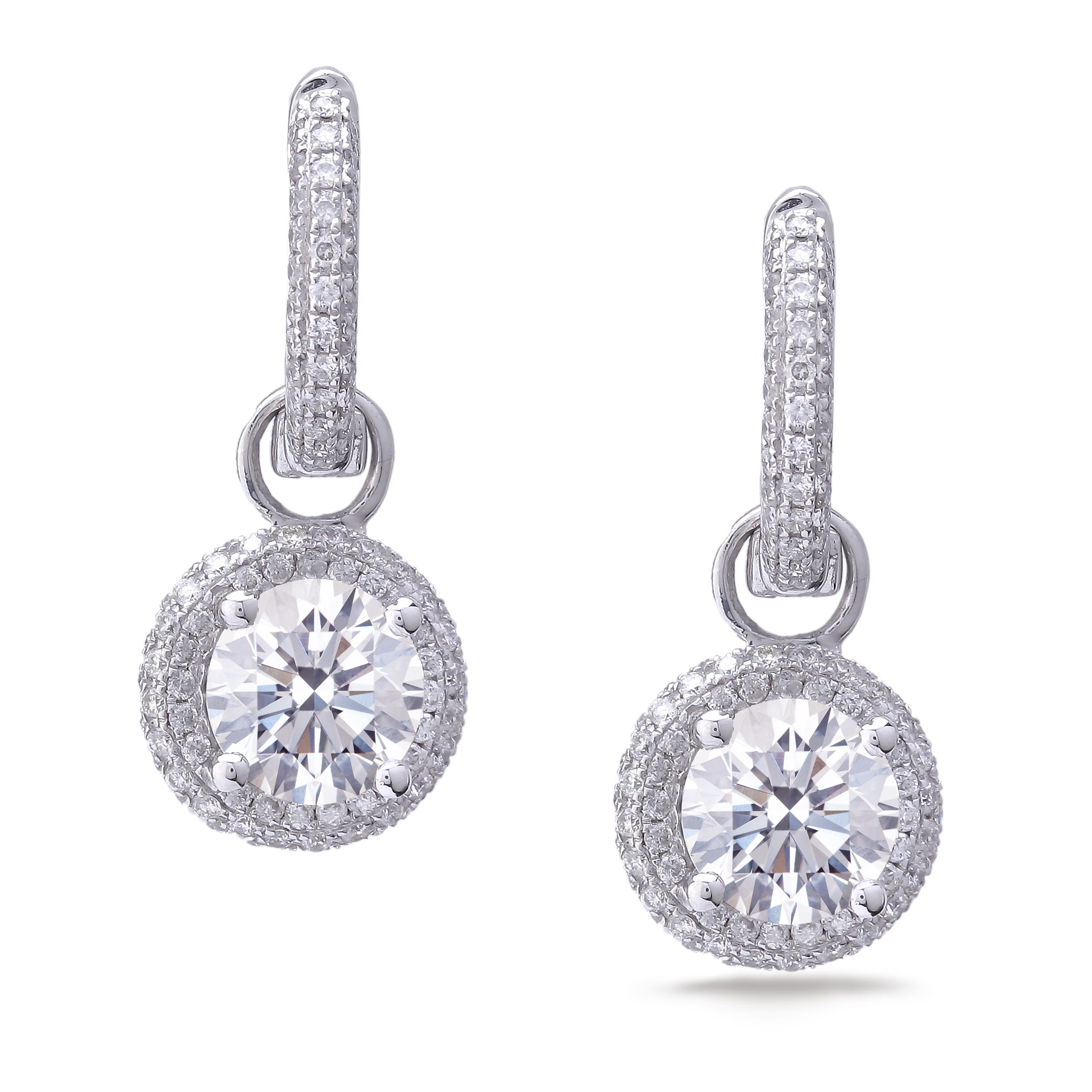 Diamond Dangle Earrings SGE215 Anaya Fine Jewellery Collection Diamond Dangle Earrings SGE215 Anaya Fine Jewellery Collection